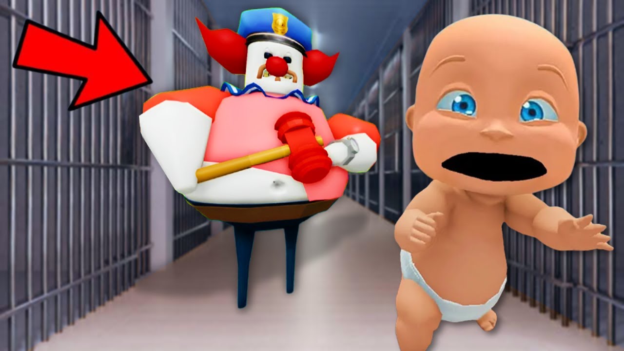 Baby Escapes CLOWN PRISON! - YouTube