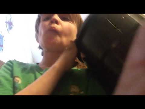 Puking in the trashcan