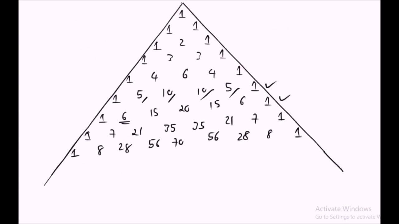 Using Pascal's triangle in expanding binomial expressions - YouTube