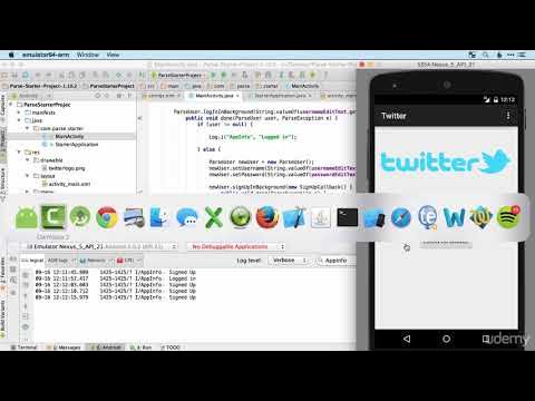 The Complete Android Developer Course Signup Login Twitter Clone - YouTube