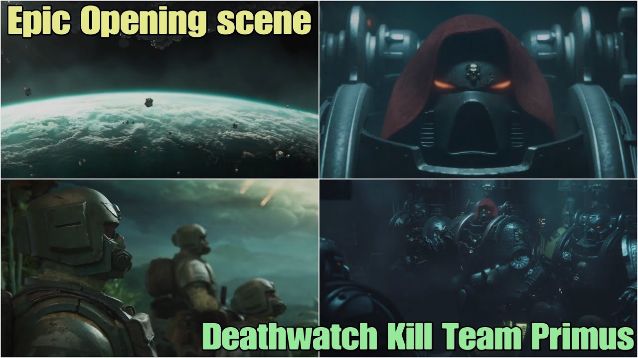 Space Marine 2 Warhammer ( 4K ) Epic Opening Scene Deathwatch Kill Team ...