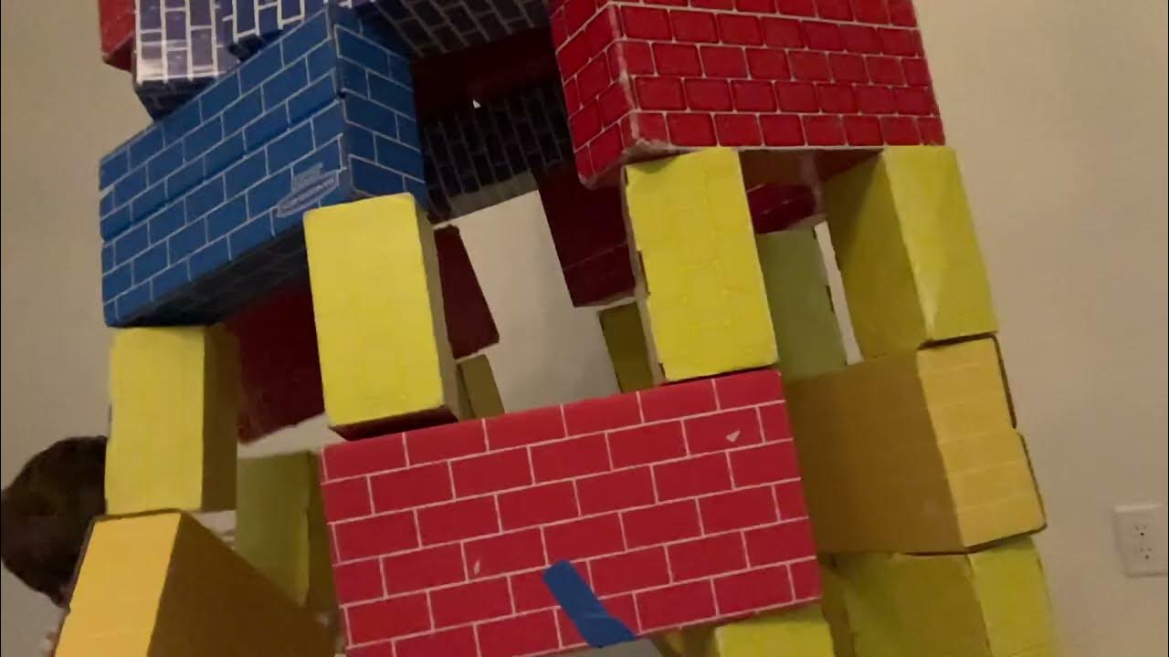 Cardboard block tower series Part 1 - YouTube