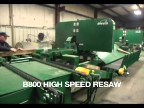 BREWCO B800 HIGH SPEED RESAW - YouTube