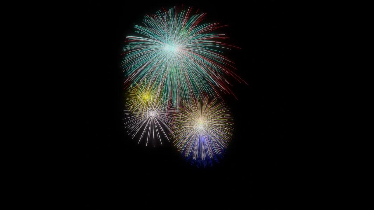 My first fireworks animation with geometry nodes simulation - YouTube