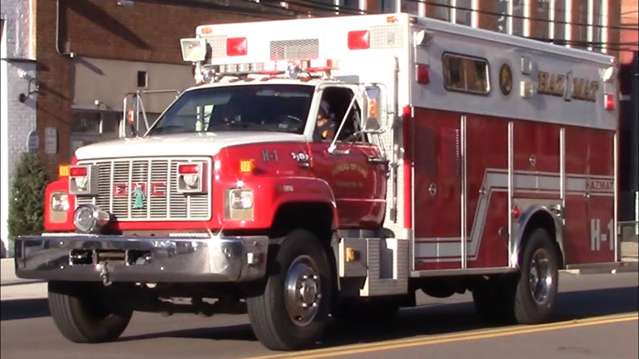 Scranton Fire Department Hazmat 1 Responding - YouTube