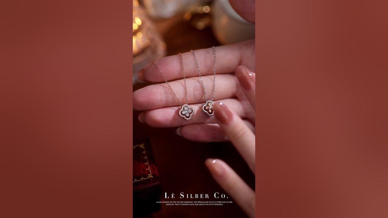"NEW" Lè Silber Co.S925 - 8 IN 1 Clover Garden Necklace - YouTube