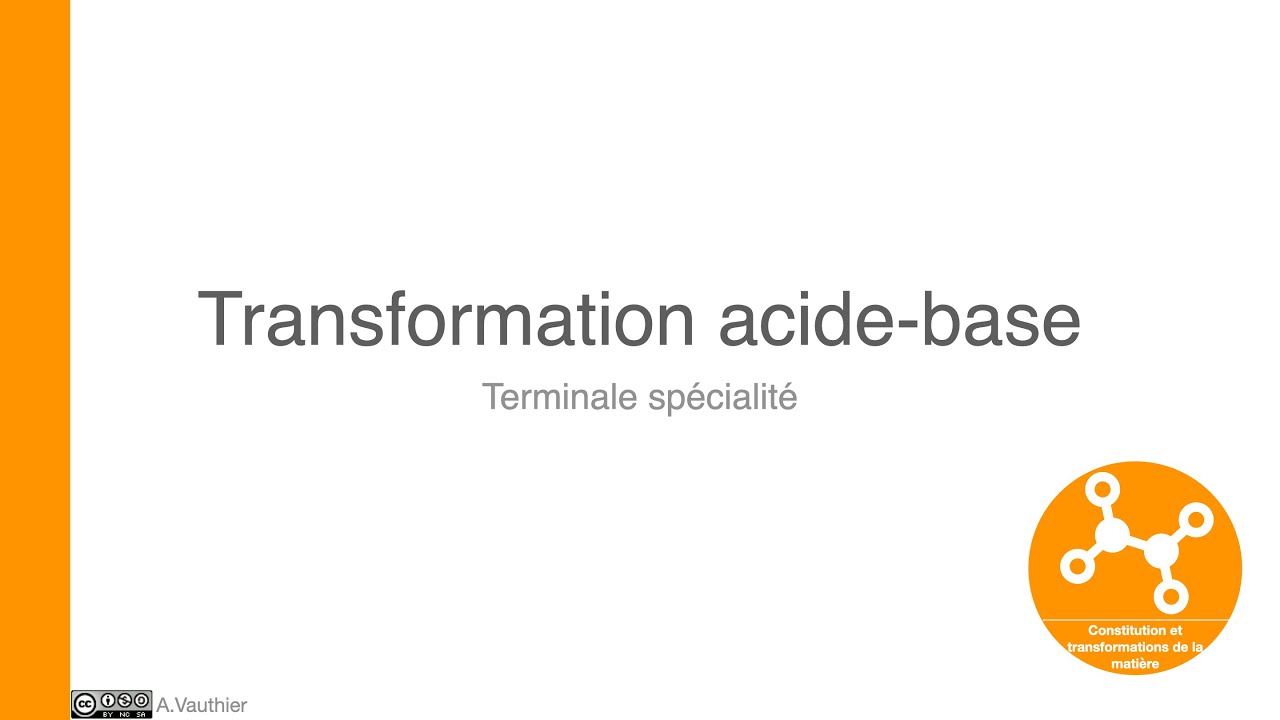 Transformation acide base - YouTube