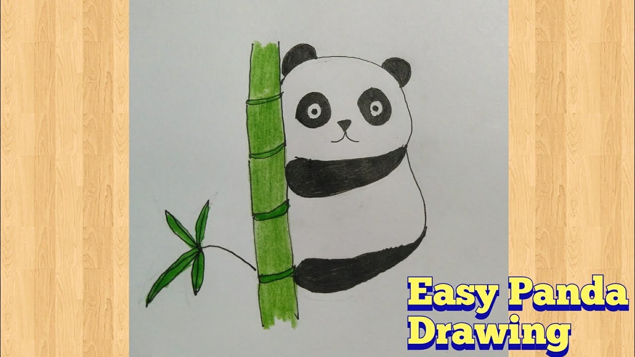 How to draw a cute panda || Easy panda drawing step by step || Cute ...