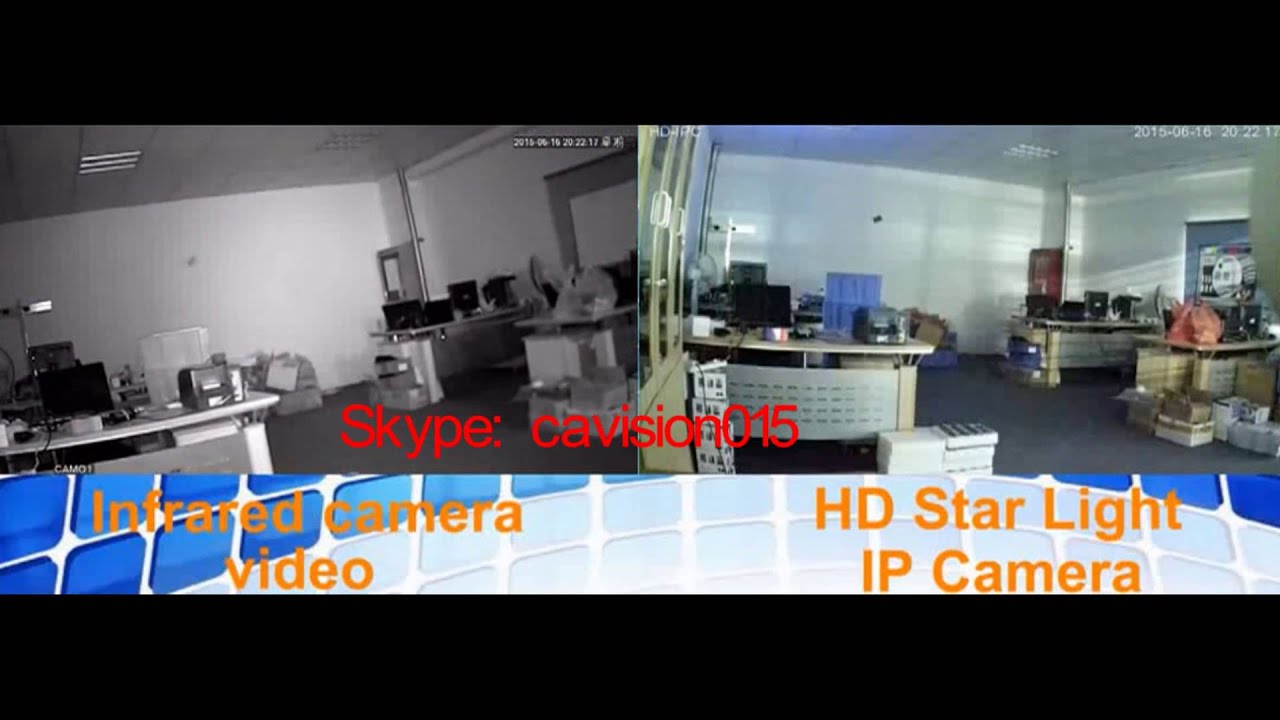 Starlight IP camera - YouTube