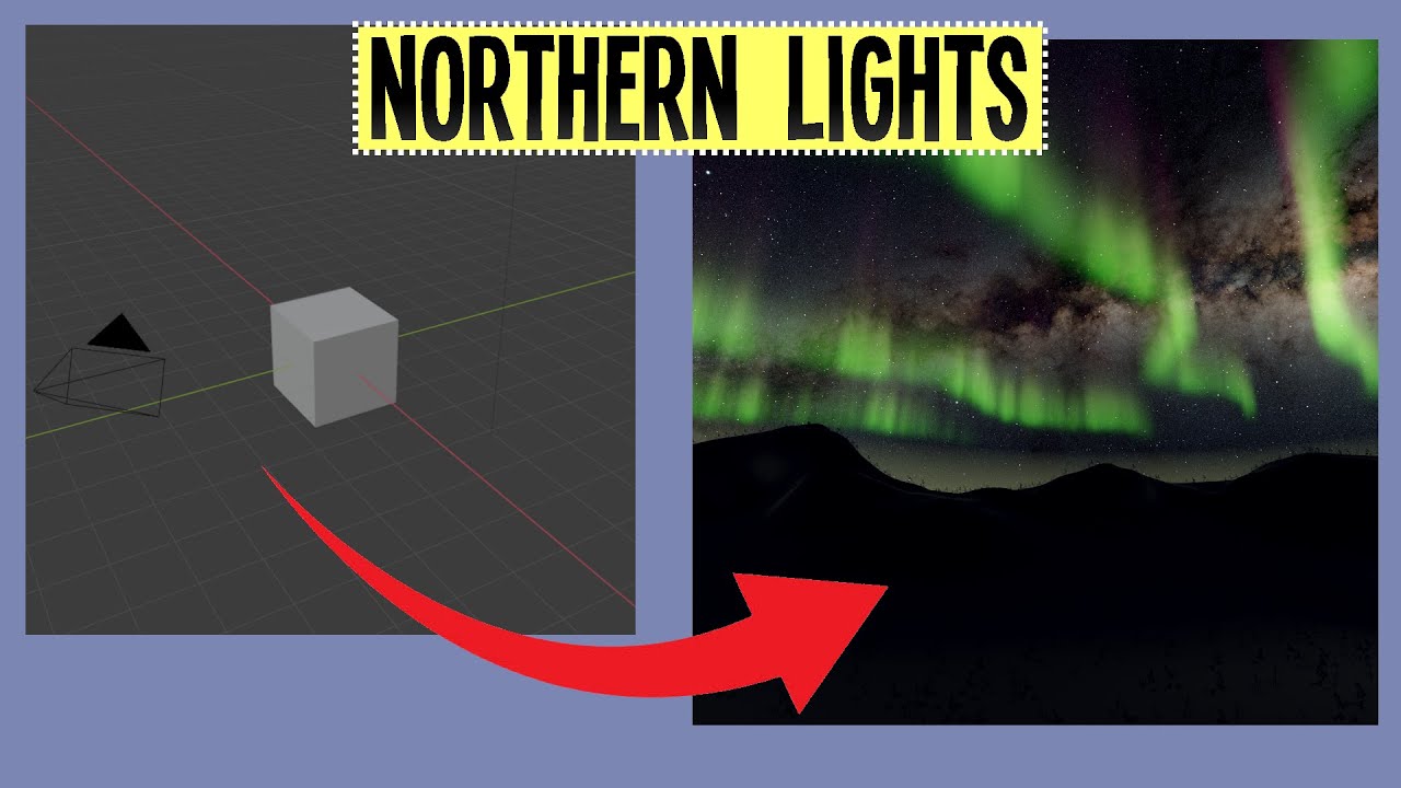 Modeling NORTHERN LIGHTS in Blender! - YouTube