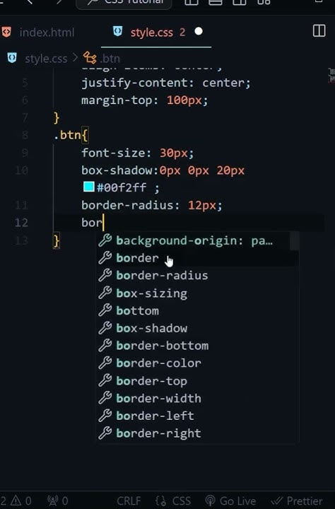 Neon Glowing Button Animation Using HTML & CSS #shorts - YouTube