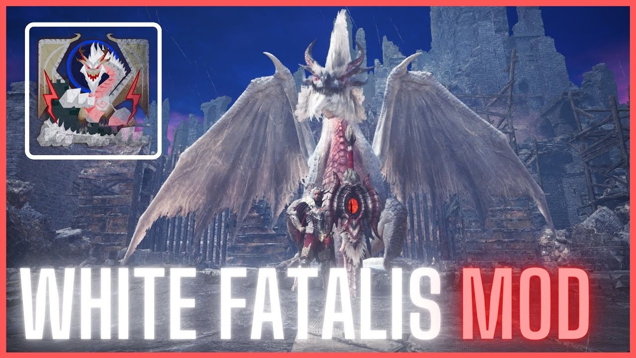 MHW:Iceborne White Fatalis Mod Showcase & Full Fight *INSTALLATION ...