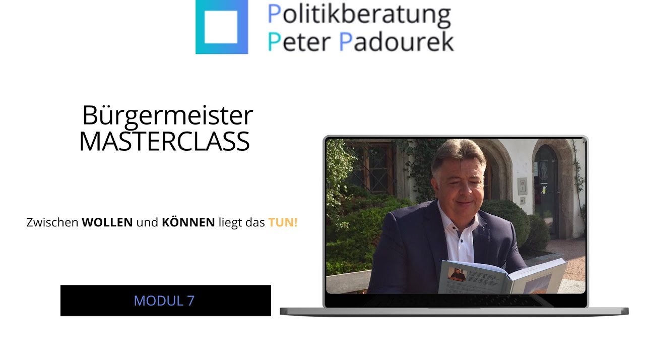 MODUL 7: "Bürgermeister-MASTERCLASS" - YouTube