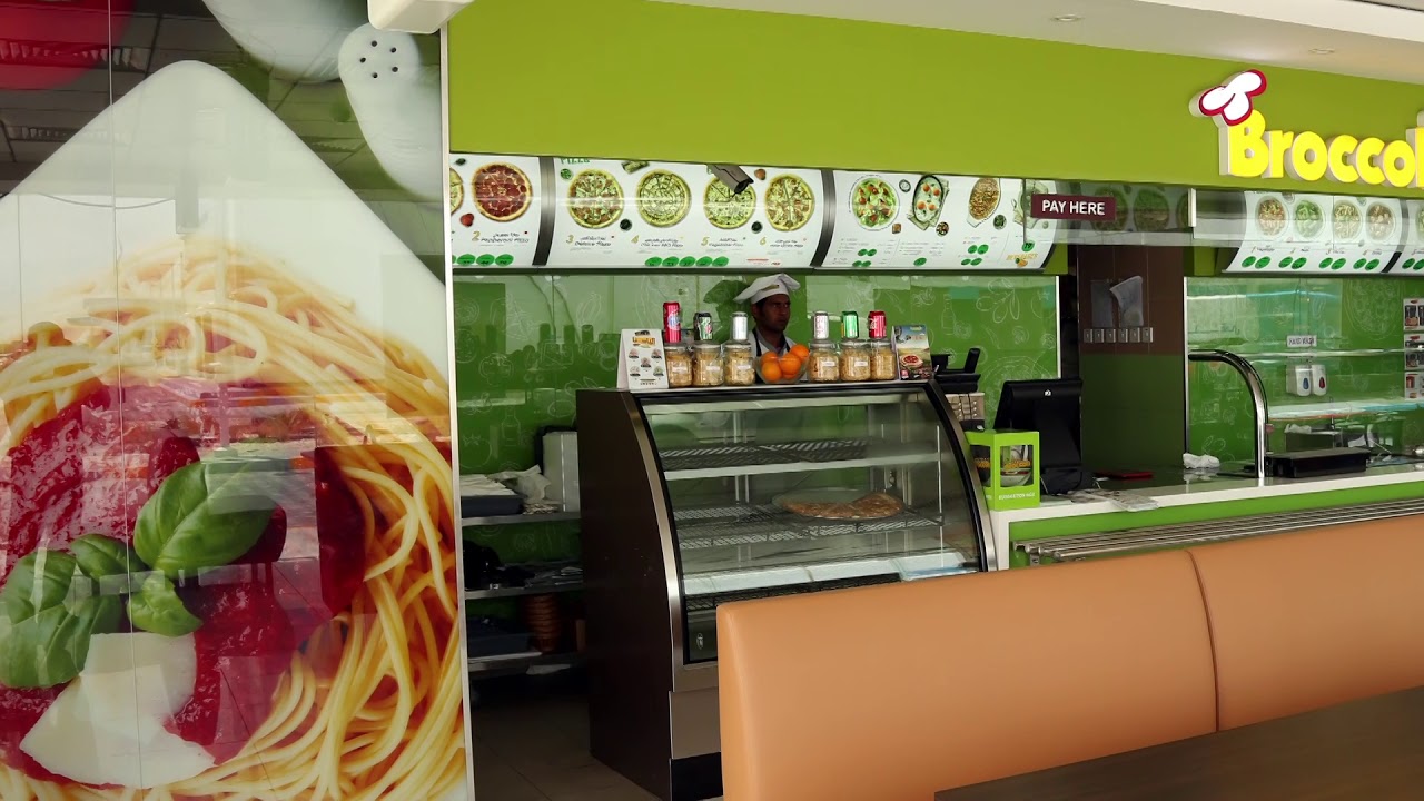 Broccoli restaurant interior design in New Mahawi, Abudhabi - YouTube
