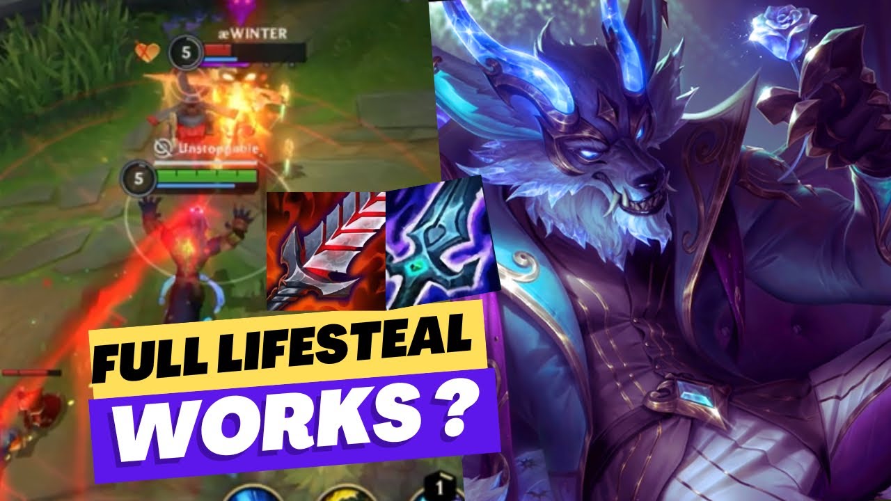 FULL LIFESTEAL WARWICK JUNGLE WILD RIFT BUILD WORKS ? - YouTube