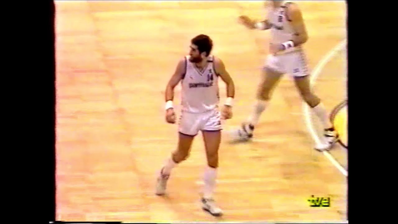 Juan Manuel López Iturriaga (vuelta de la final de la Copa Korac 1987 ...