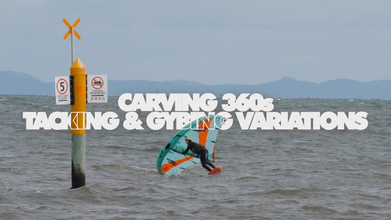 Wing Foiling Compilation - light wind session in the washing machine ...