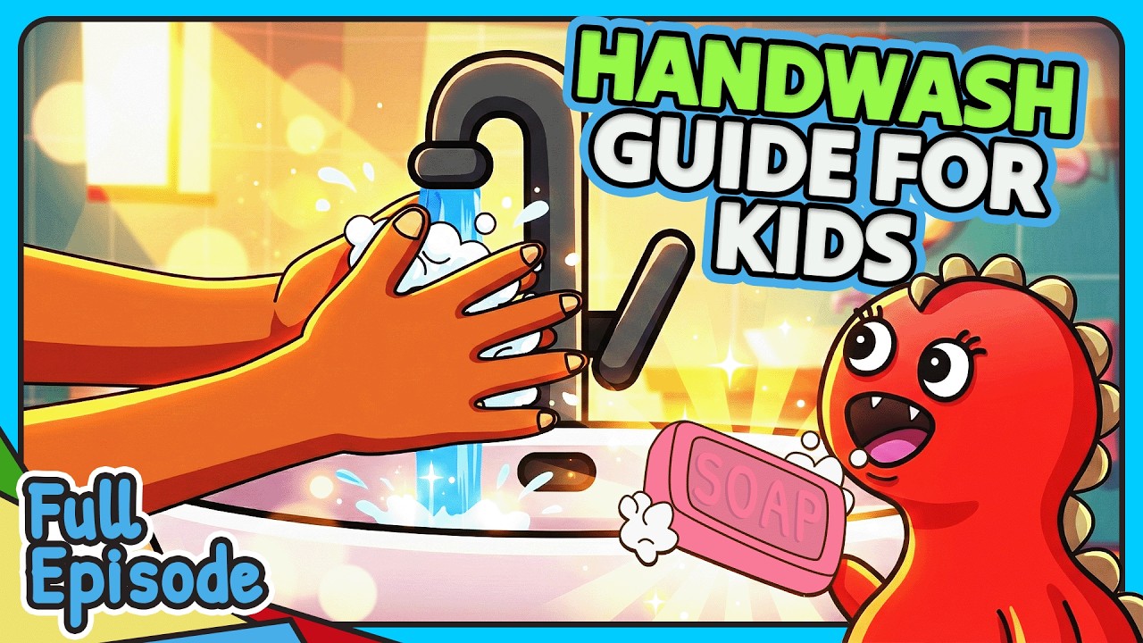 WASH YOUR HANDS - Kids Hygiene Fun! | Olley Dinosaur | Learn Sing ...