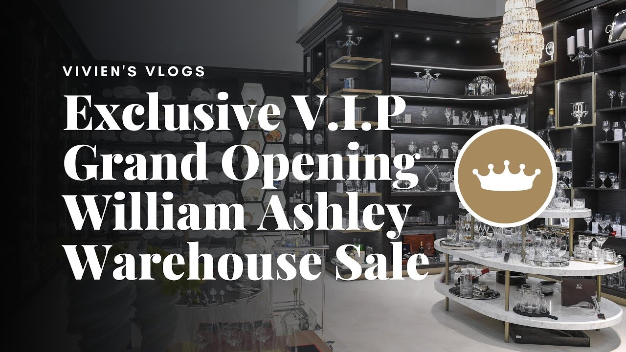 William Ashley VIP Opening Warehouse Sale - Yorkville Lifestyle - YouTube