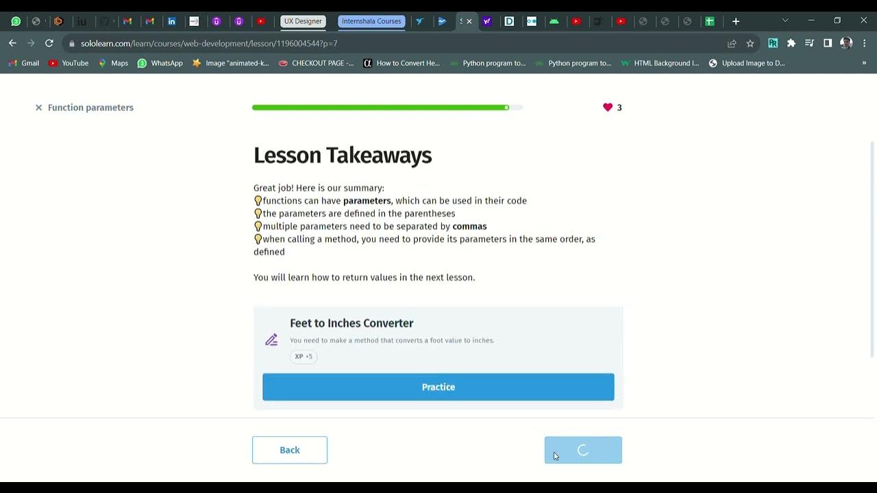 87 Function Parameters Web Development Sololearn Answers Youtube