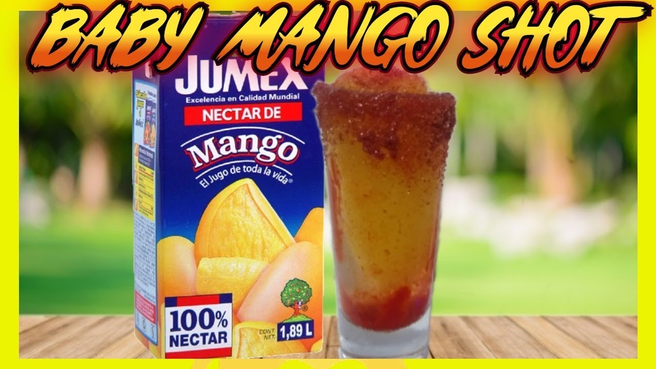 COMO PREPARAR Baby Mango Shot [Vodka] y FRAPPE de mango con chamoy 🍹 ...