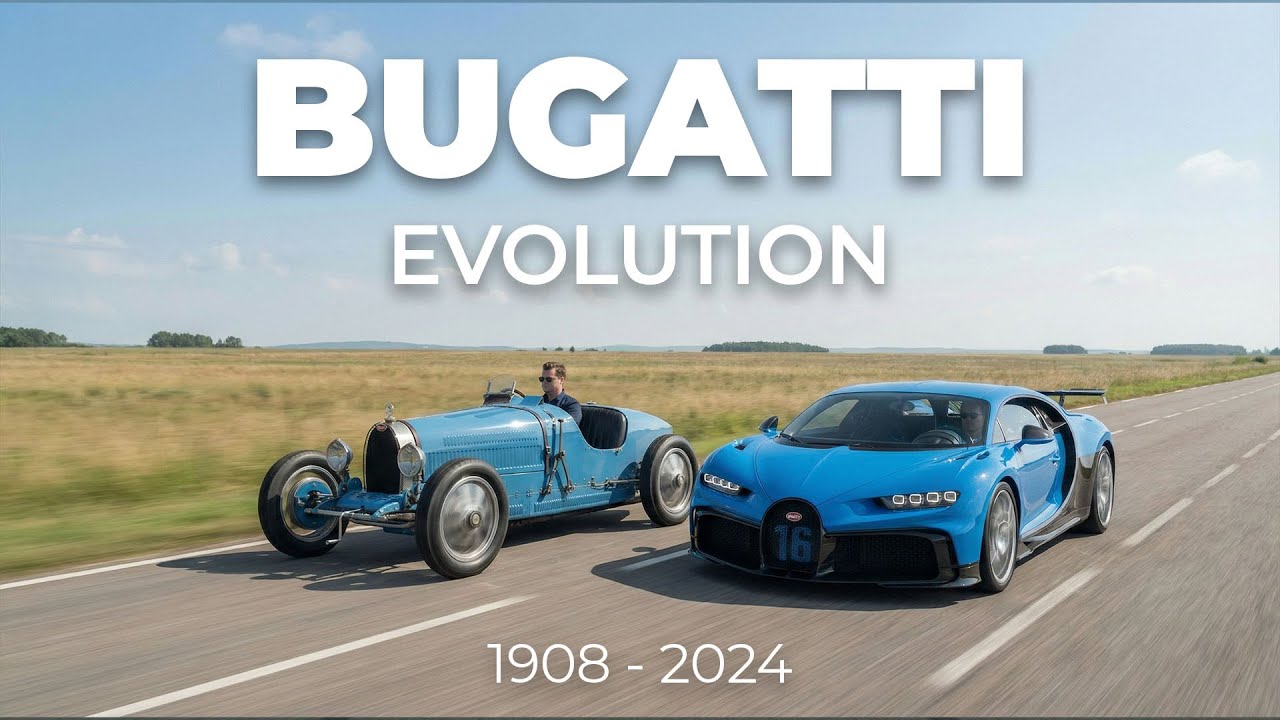 BUGATTI Evolution (1908–2024) | 116 Years of Speed, Luxury & Innovation ...