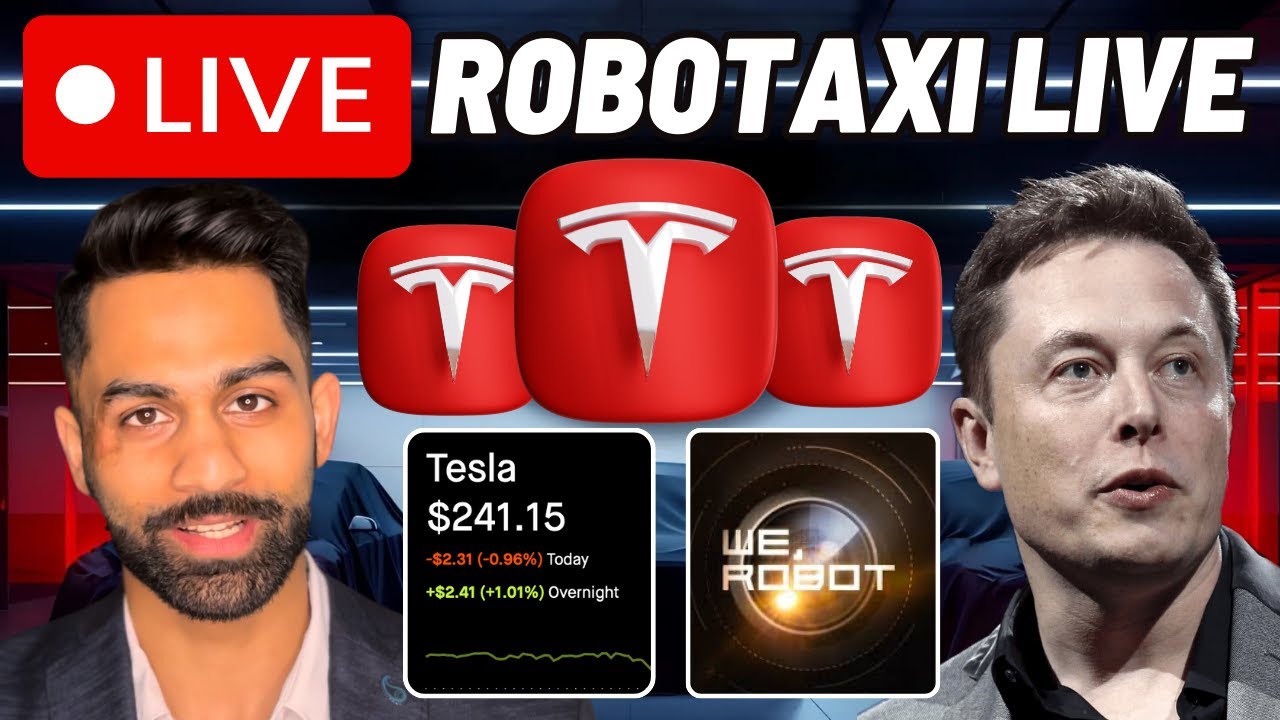 🚨 LIVE: Tesla Robotaxi Event! - YouTube
