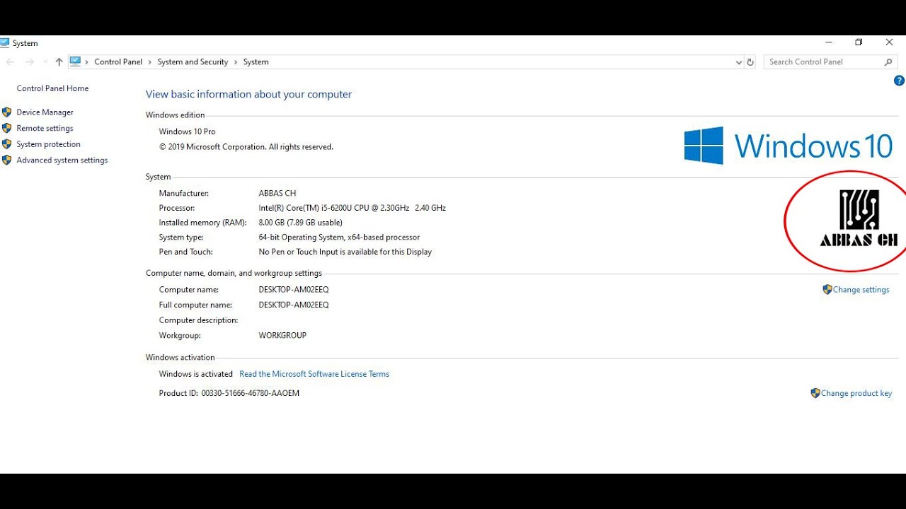 How to Add Your Logo Or Image In System Properties Windows - YouTube