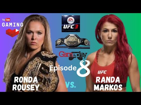 Ronda Rousey vs. Randa Markos 8 || UFC 300 || Gameplay #rondarousey # ...