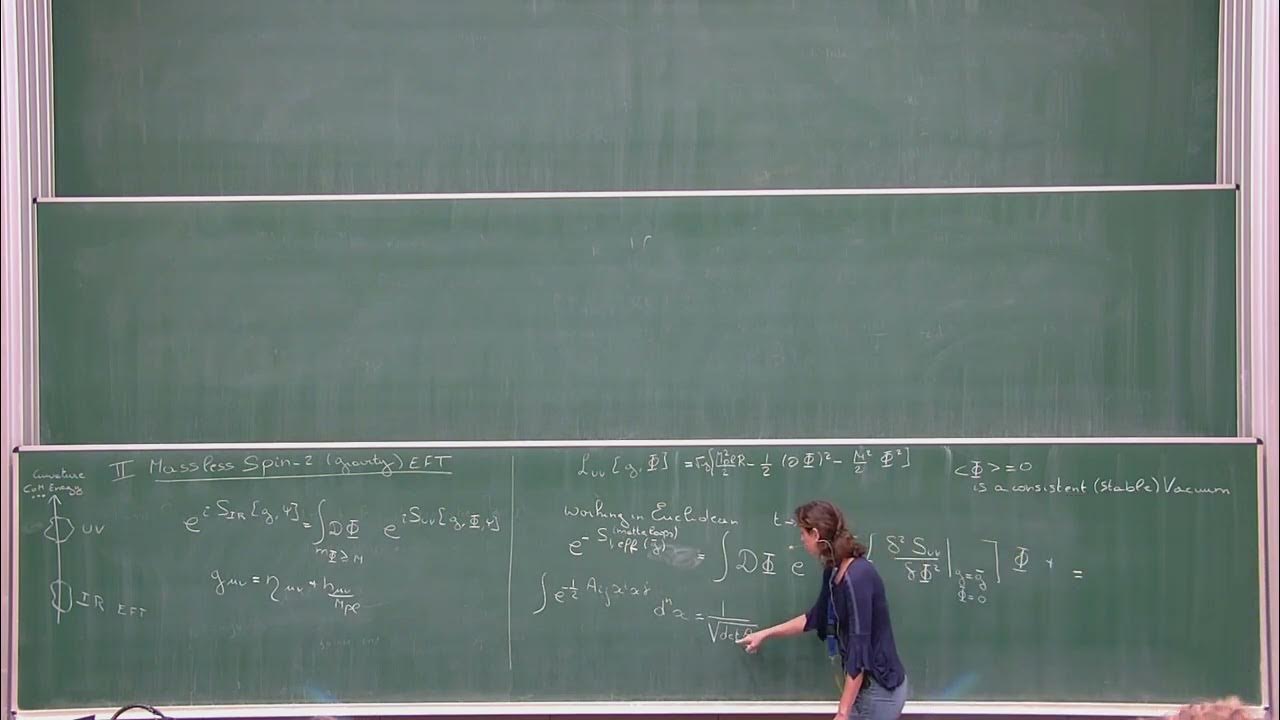 Effective Field Theory of Gravity Lecture 3 by Claudia de Rham, GRAVITY@PRAGUE 2022 PhD school ...