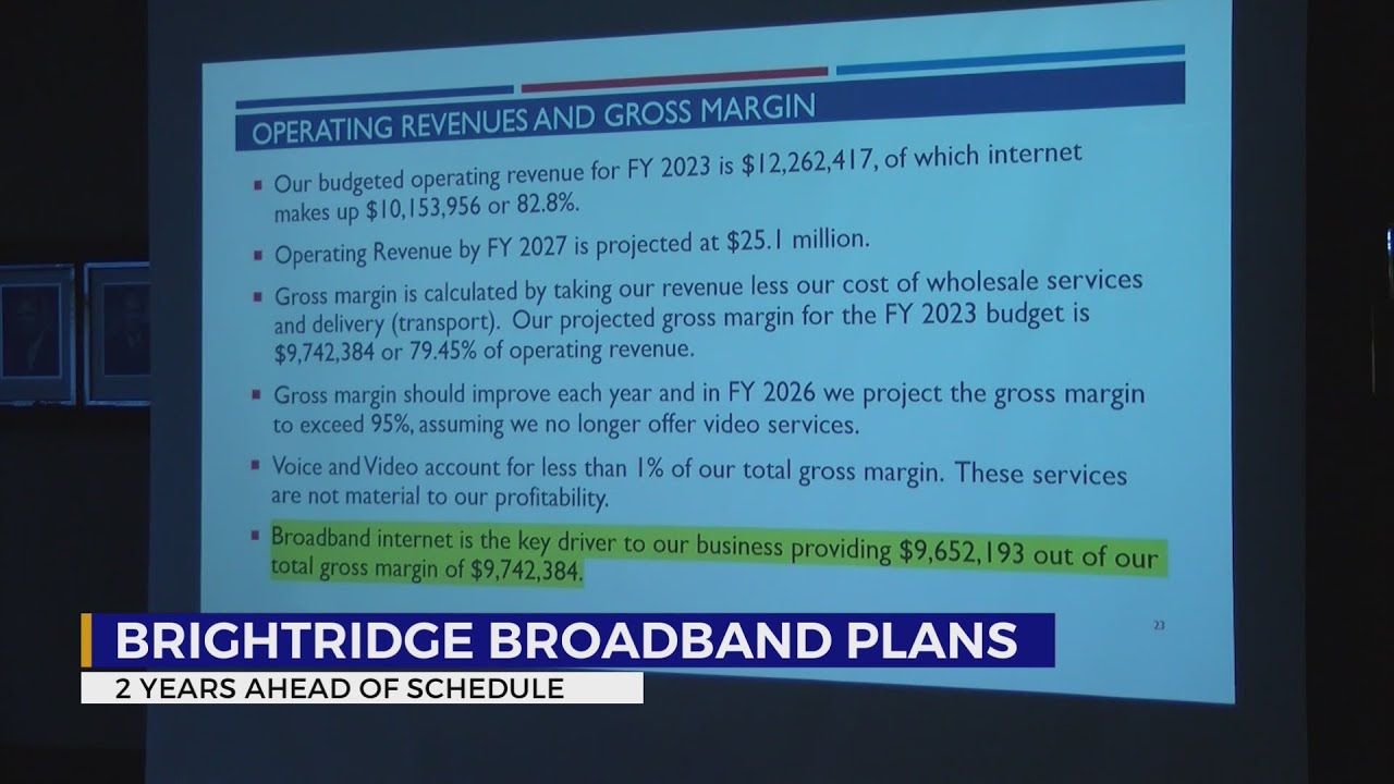 BrightRidge broadband expansion two years ahead of schedule - YouTube