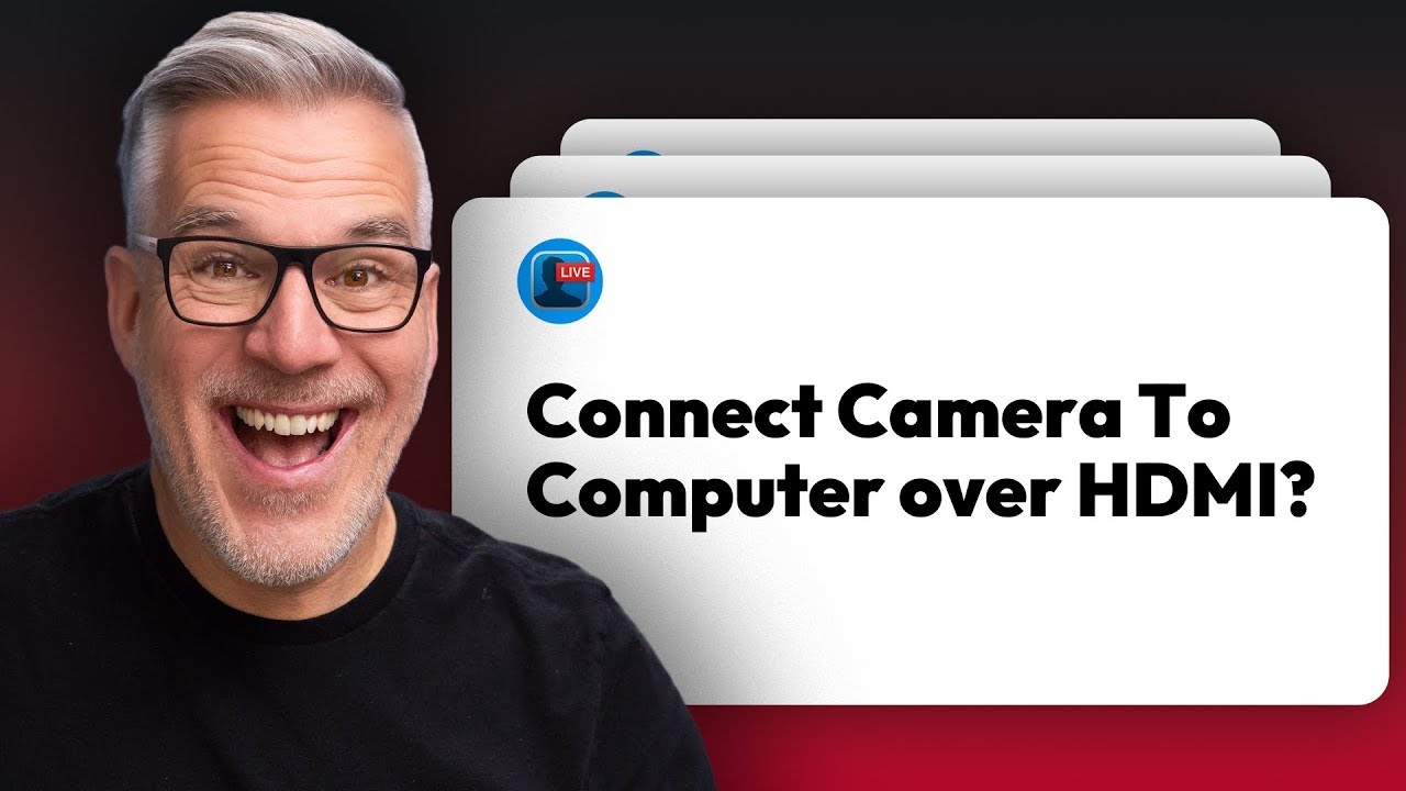 How to connect your camera to your Computer via HDMI cable - YouTube