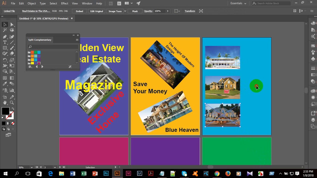 Illustrator Magazine Design - YouTube