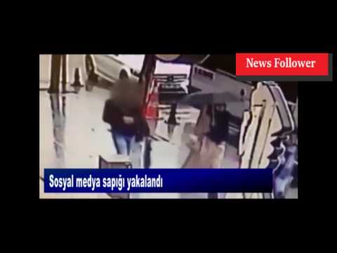 Sosyal medya sapığı kamera kaytılarında böyle görüntülendi