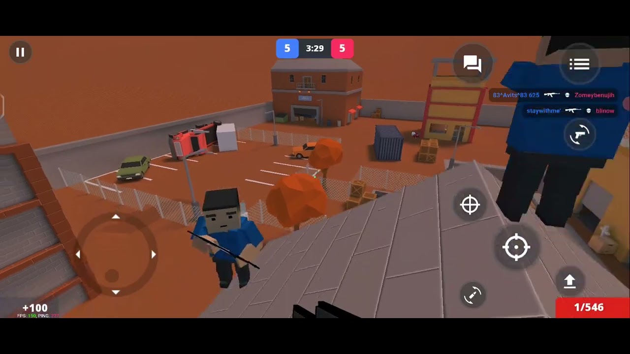 Block Strike AUG attack Zombie Survival With Player Enemy Gameplay ...