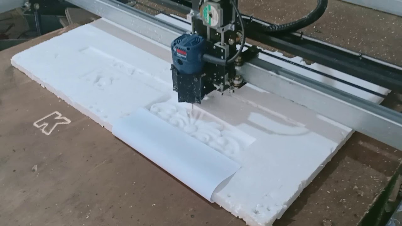 Cnc router 3D harga 9.000.000 area kerja 120x120x6 - YouTube