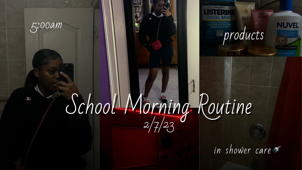 MY REALISTIC 5AM HIGH SCHOOL MORNING ROUTINE| skincare,grwm - YouTube