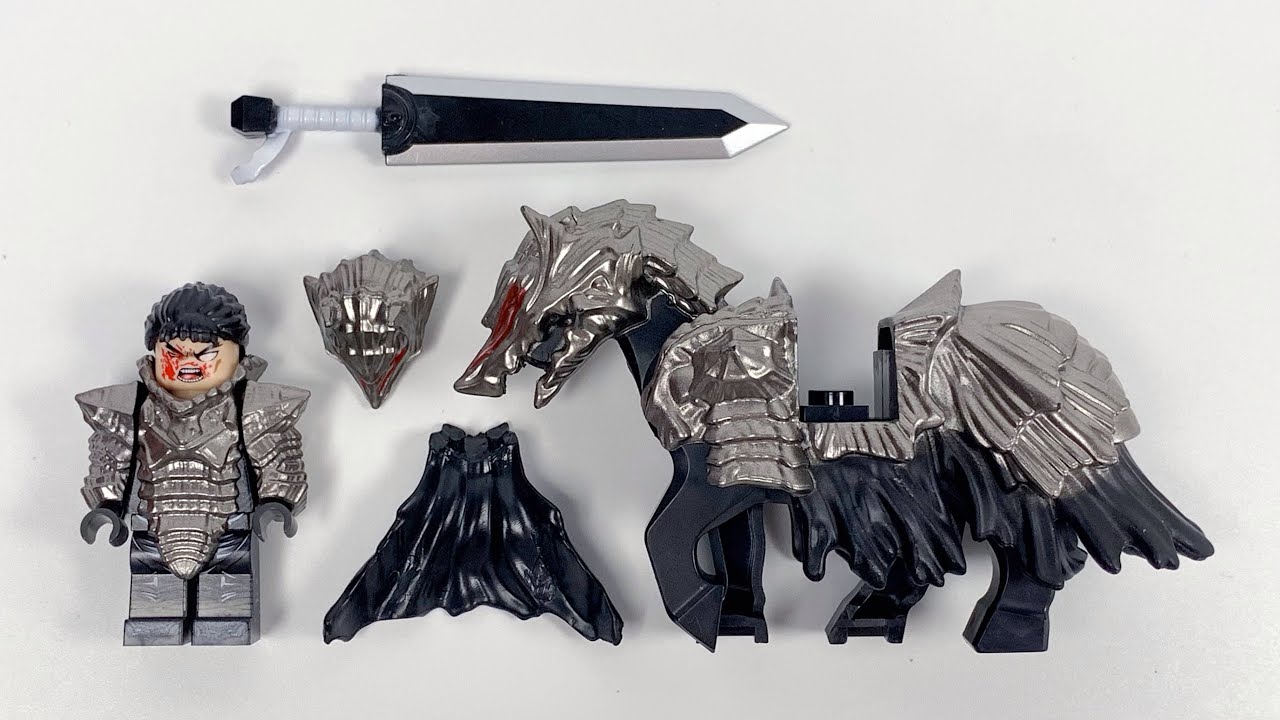 LEGO Berserk ベルセルク 烙印戰士 - Guts | Unofficial Minifigures レゴ 레고 - YouTube
