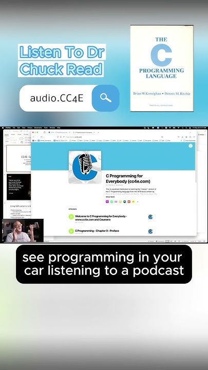 Listen To Drchuck Read C Book Audiobook Computerscience Cprogramming Ytshort Yt Cc4e