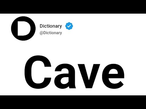 Cave Meaning In English - YouTube