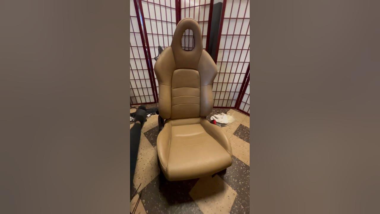 S2000 seat on EK civic seat rails conversion - YouTube