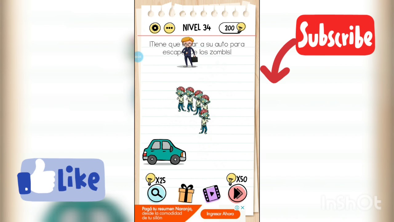 Brain Test Level 34 - Nivel 34| Tiene que llegar a su auto para escapar ...