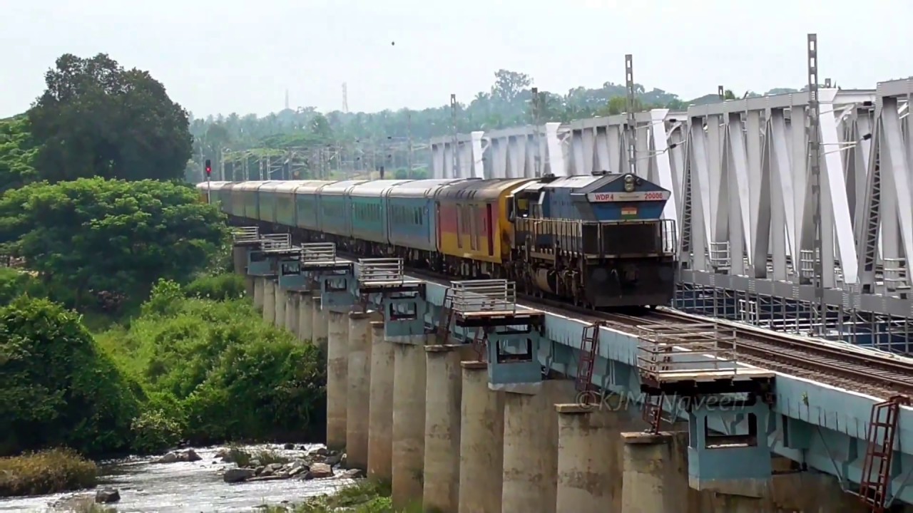 Shatabdi on the Old Cauvery River Bridge #Diesel #Srirangapattana ...