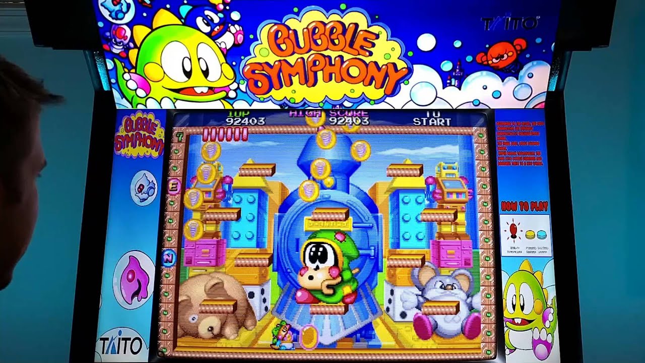 Bubble Symphony Arcade Cabinet MAME Gameplay w/ Hypermarquee - YouTube