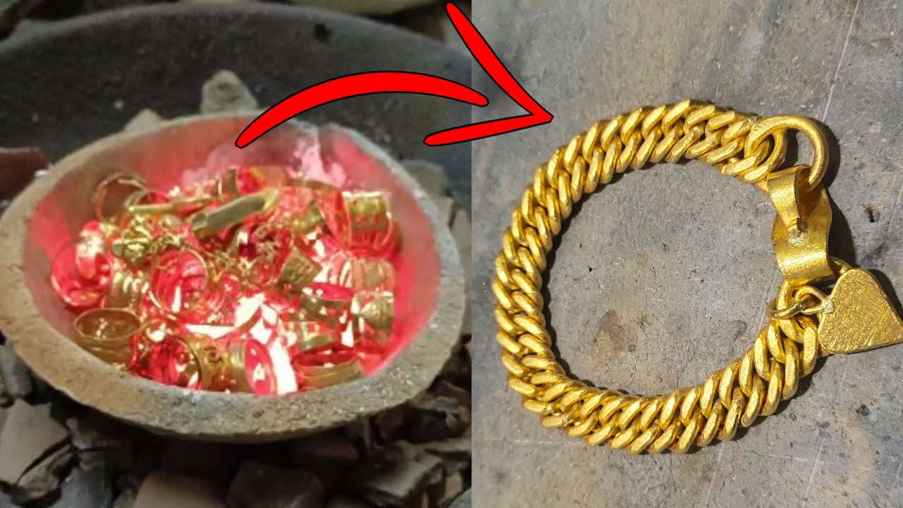 Make 24k Gold Bracelet - YouTube