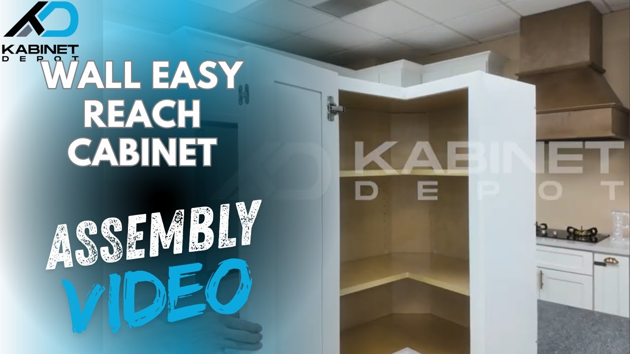 Wall Easy Reach Cabinet Assembly Video | RTA Pie Cut Corner Cabinet ...