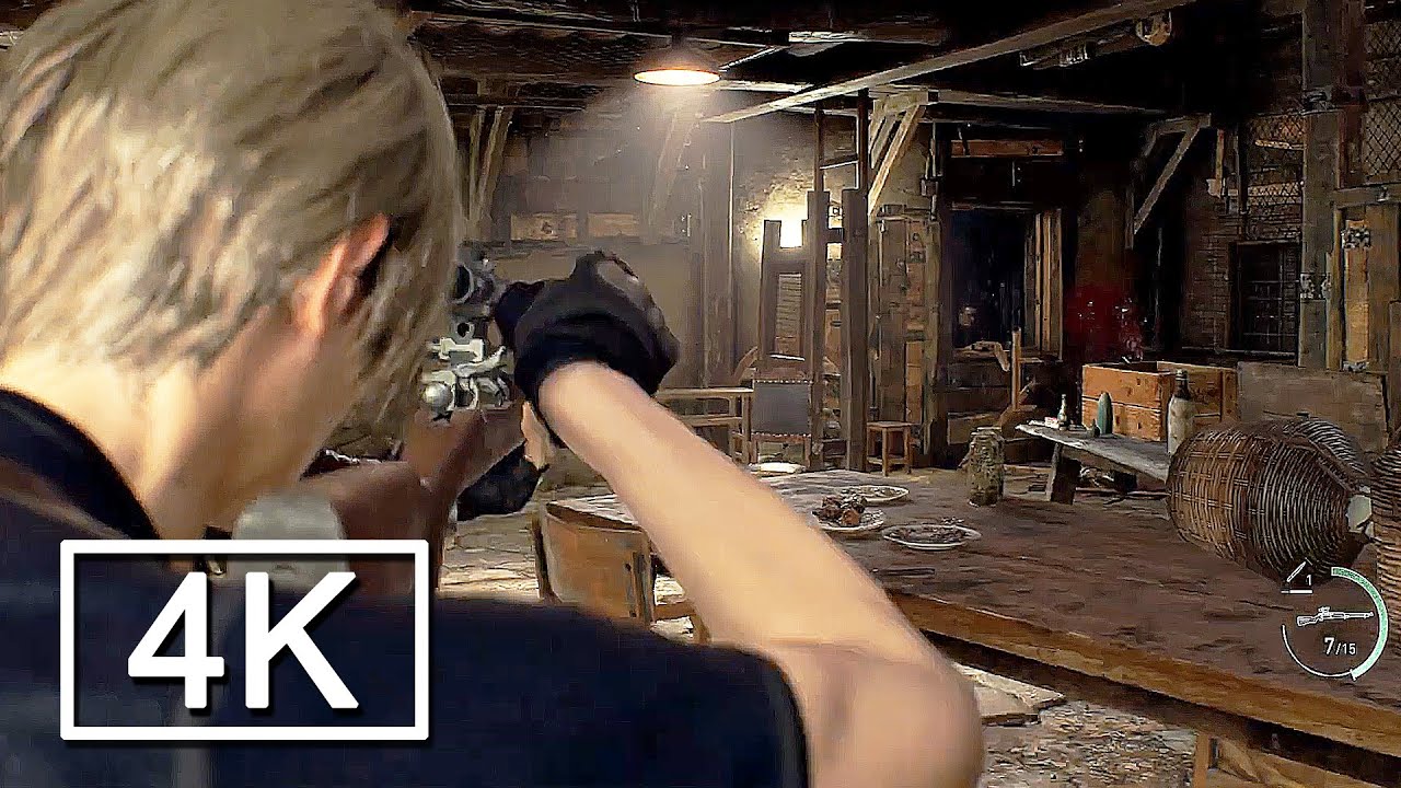 EXTENDED CABIN FIGHT 4K GAMEPLAY | RESIDENT EVIL 4 REMAKE (2023) - YouTube
