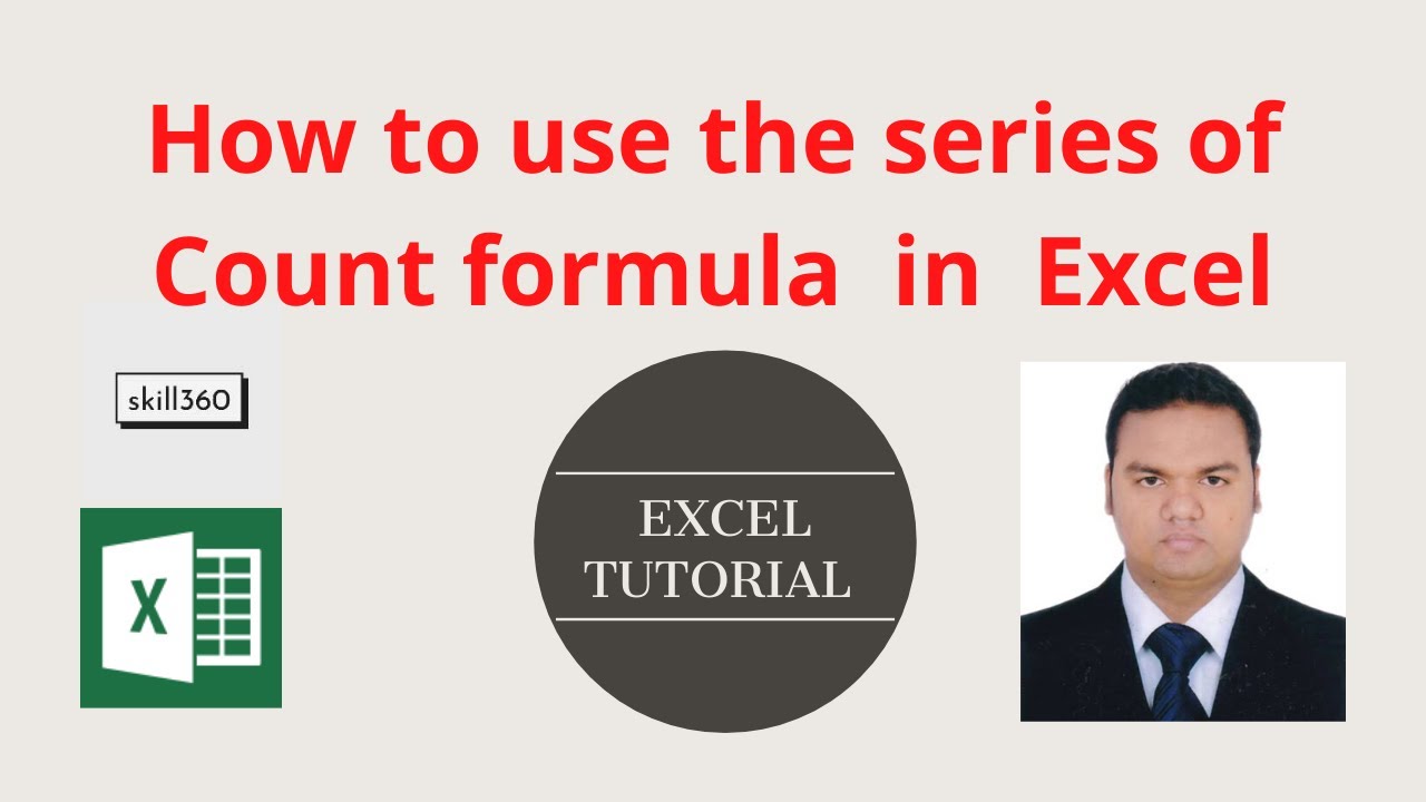 How To Use The Series Of Count Formula In Excel YouTube How To Use The Series Of Count Formula In Excel YouTube