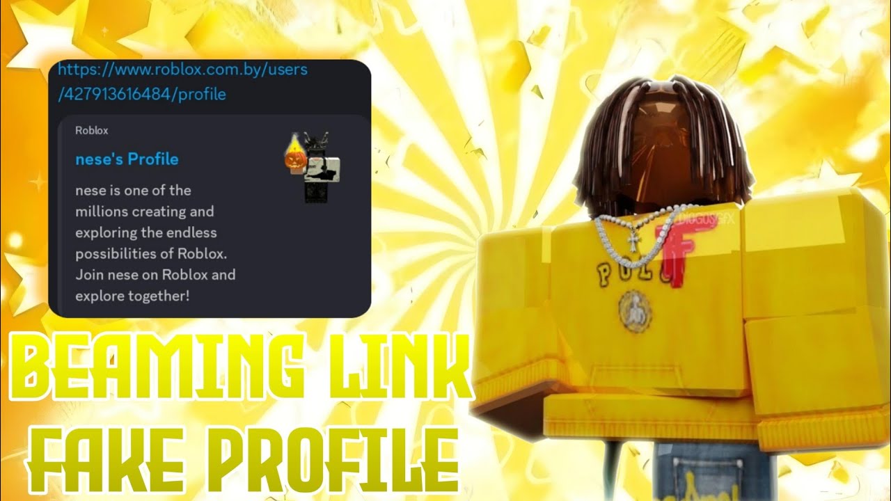 Beaming / Fake Profile Generator Scam Link Phishing 2025 *For ...