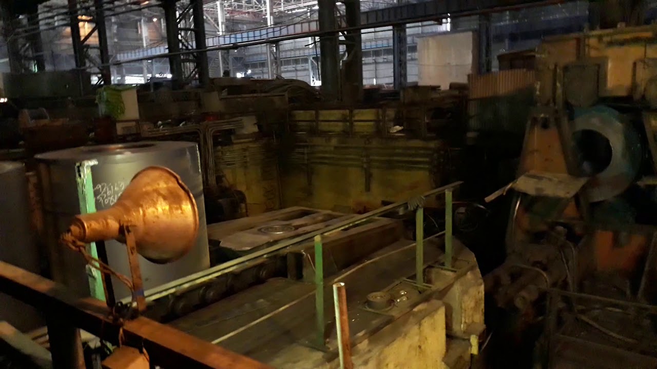 Uncoiling of Coil in Shearing Line | HRCF(Hot Rolled Coil Finishing ...